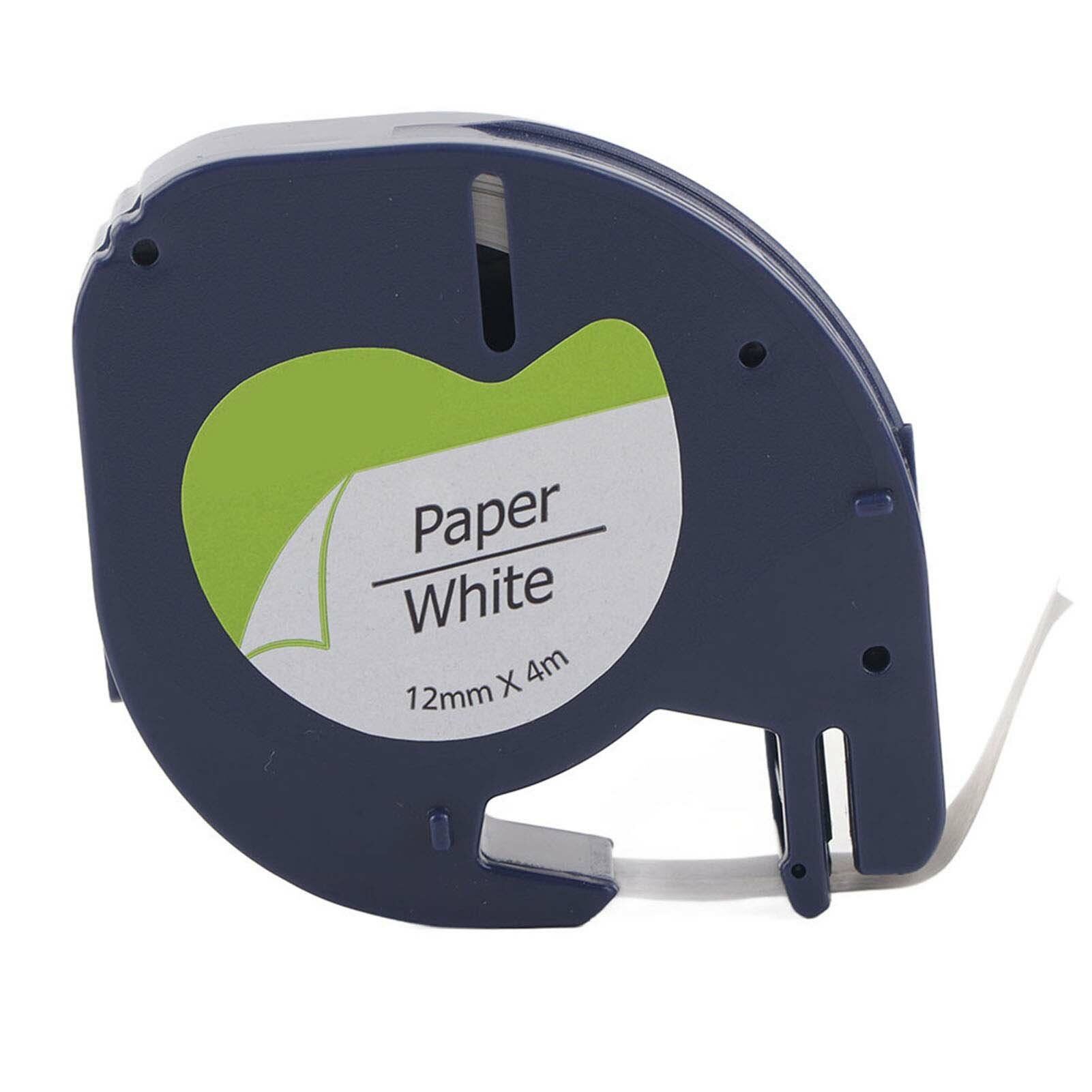 Лента для этикеток, лента из смолы, стойкая к истиранию, черная на белом для этикетировочной машины DYMO LT