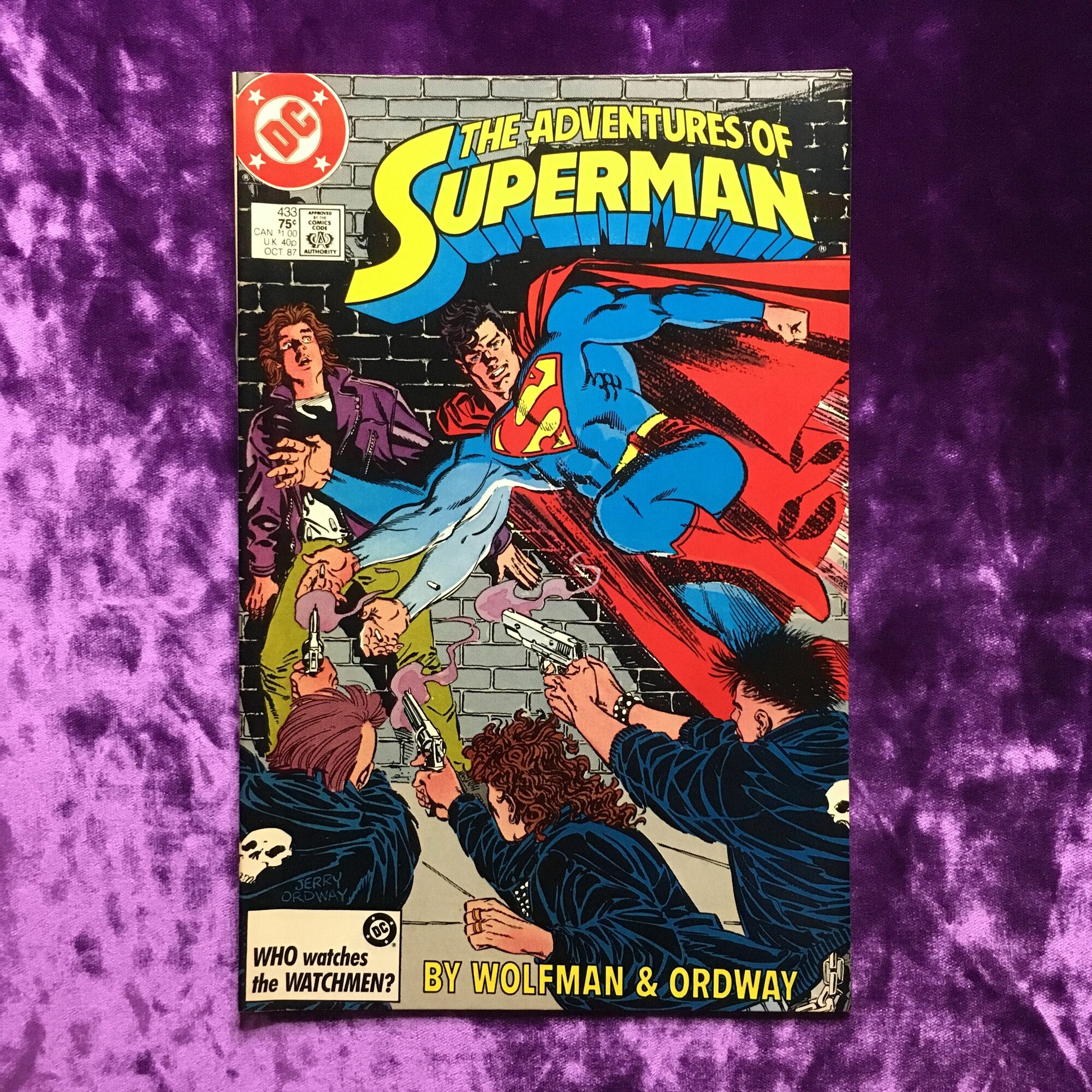Adventures of Superman. Gangwar (Part II) - A Tragedy in Five Acts. Vol. 1 #433 OCT 1987. Комикс на английском языке