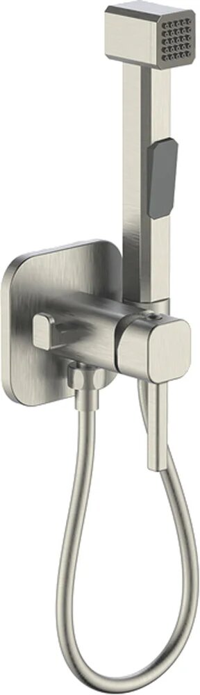 Гигиенический душ IDDIS Spring 004BNS0i08 со смесителем, встраиваемый, латунь, хром, матовый, скрытого монтажа