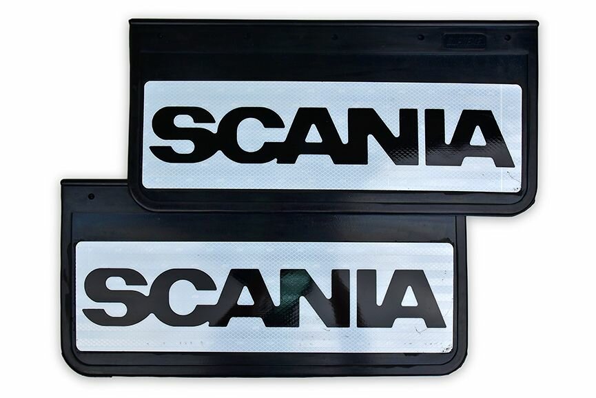 Брызговики передние светоотражающие SCANIA 520*250 (резина) комплект