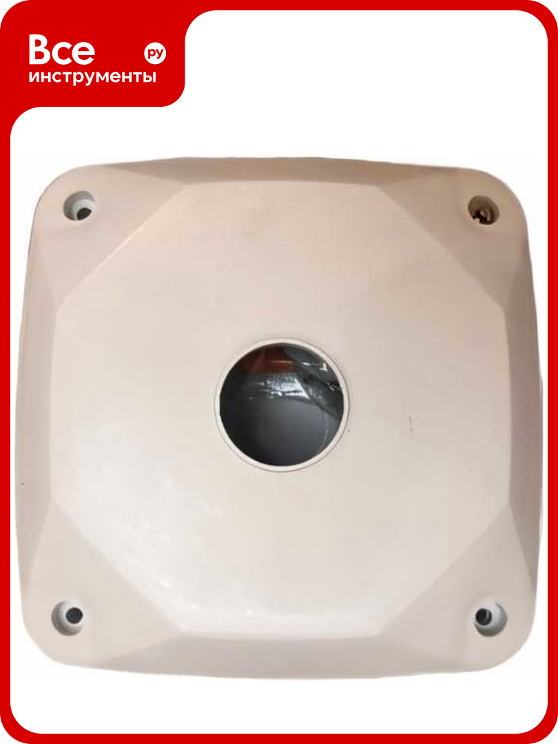 Монтажная коробка для видеокамер/видеонаблюдения ИП налогин белая 135x135x65 мм 00012