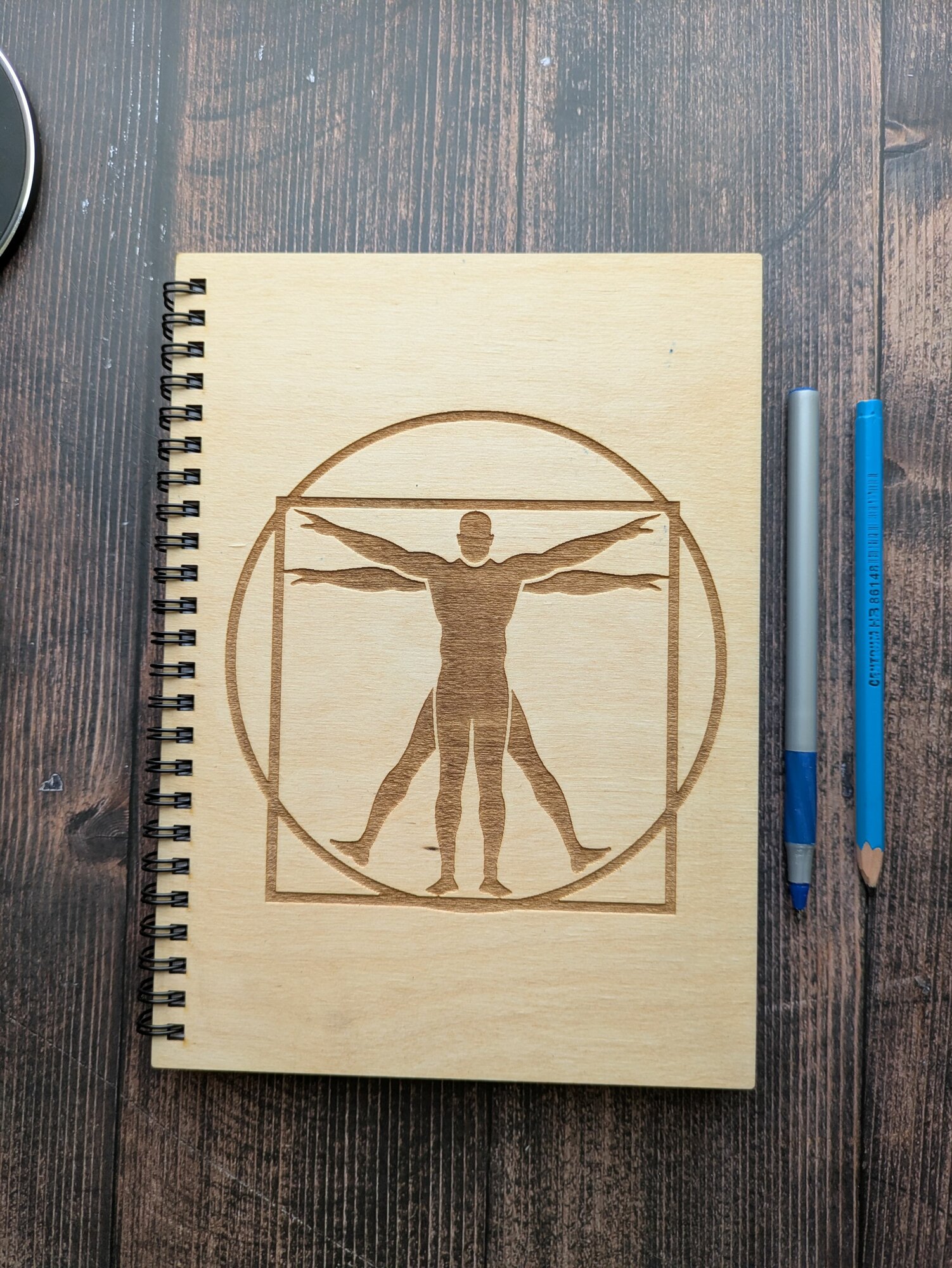 Скетчбук блокнот Витрувианский Человек, А5, 70 листов