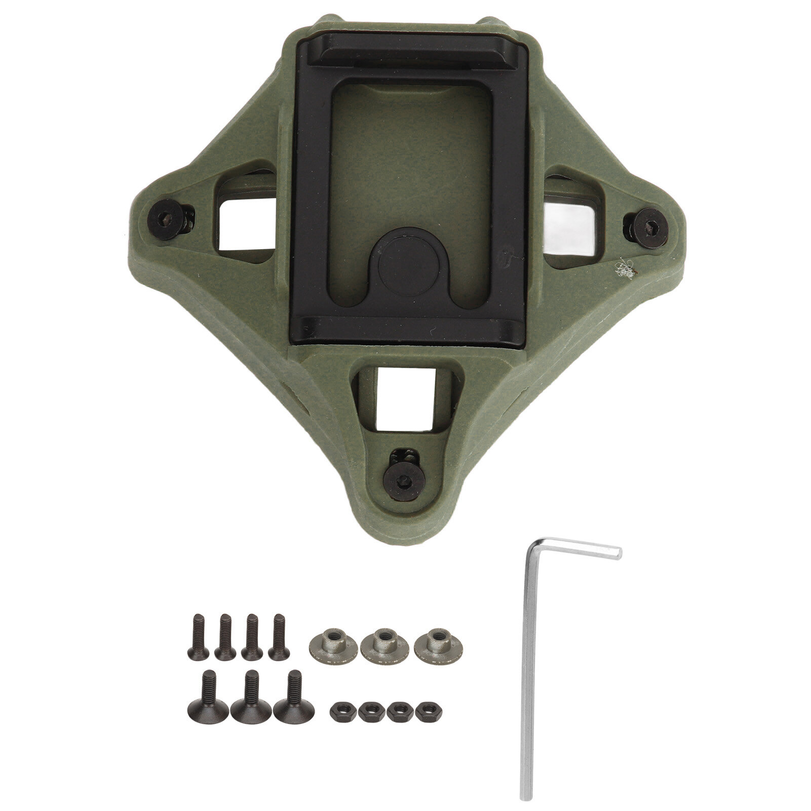 Крепление для прибора ночного видения на шлем, универсальный адаптер из нейлонового сплава, кронштейн для крепления приборов ночного видения и спортивных камер, зеленый.