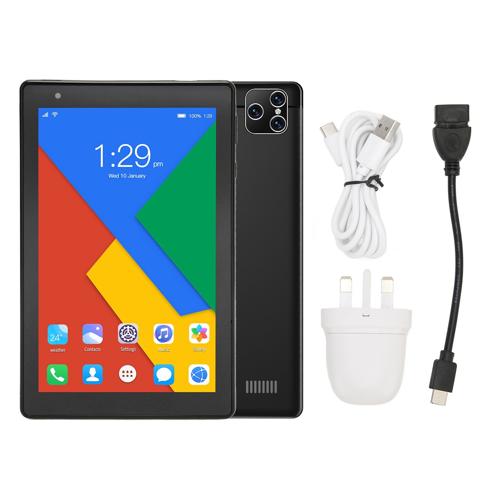 8 -дюймовый детский планшет для Android 10.1 2GB 32GB Storage 3G Internet Call 5GWIFI Двухполосной ПК Детский планшет 100–240 В.