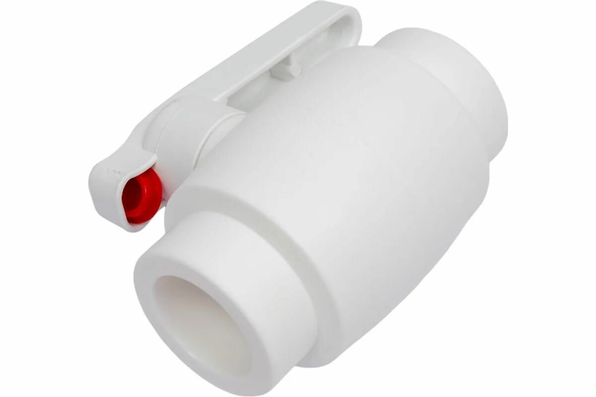 Кран шаровой PRO AQUA 32, полнопроходной, полипропиленовый PPR, белый
