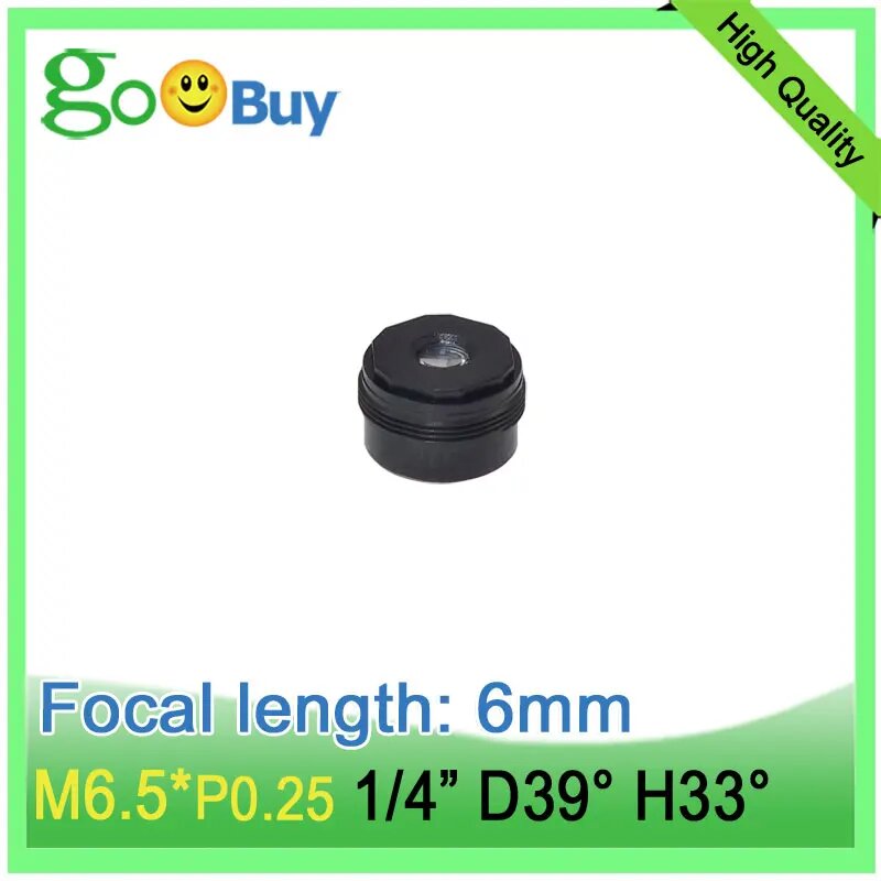 Объектив M6.5 * P0.25 EFL 6 мм для мобильных телефонов with 650nm IR-filter