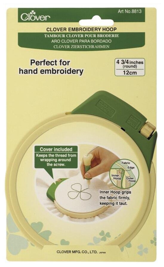 Пяльцы Clover 12 см (артикул 8813)