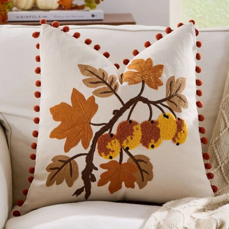 Наволочки для подушек Ginkgo&Maple Leaf из полиэстера Style 03