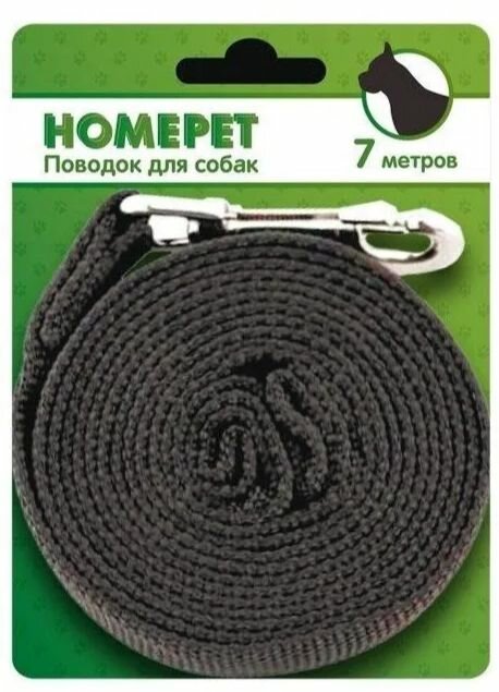 HOMEPET Поводок для собак стропа с карабином 25 ммх 7 м
