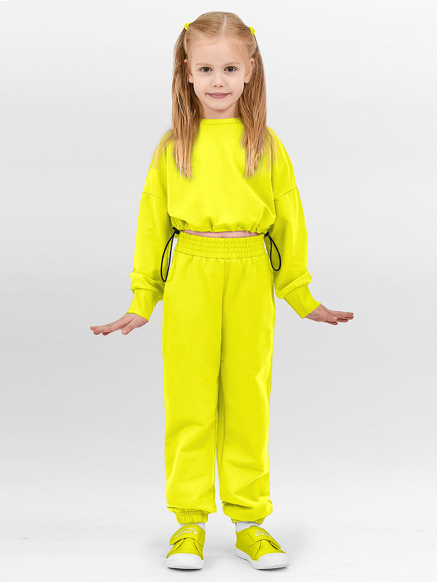 Комплект одежды детский летний с брюками футер PREMIUM LINE