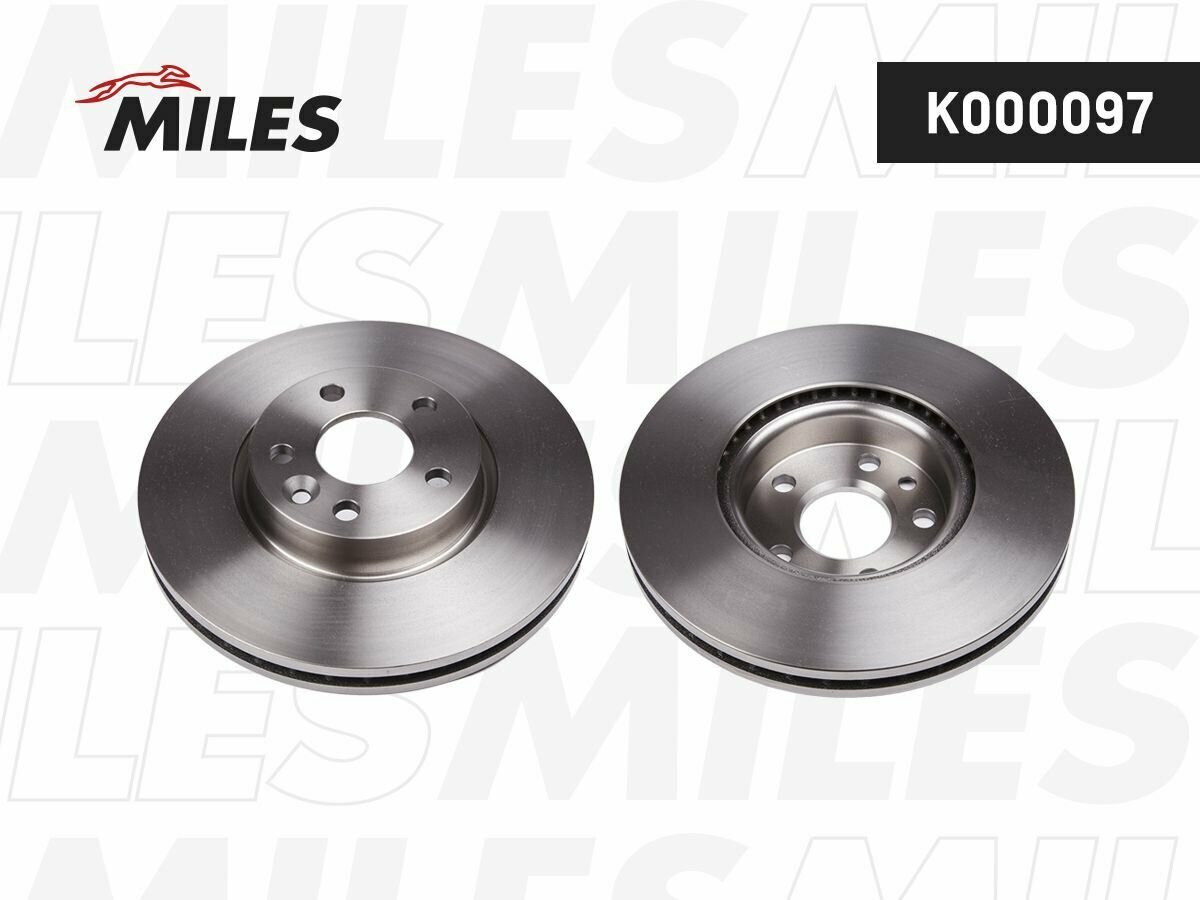 Тормозной диск MILES K000097, для Ford, Land Rover, Volvo, вентилируемый, передний