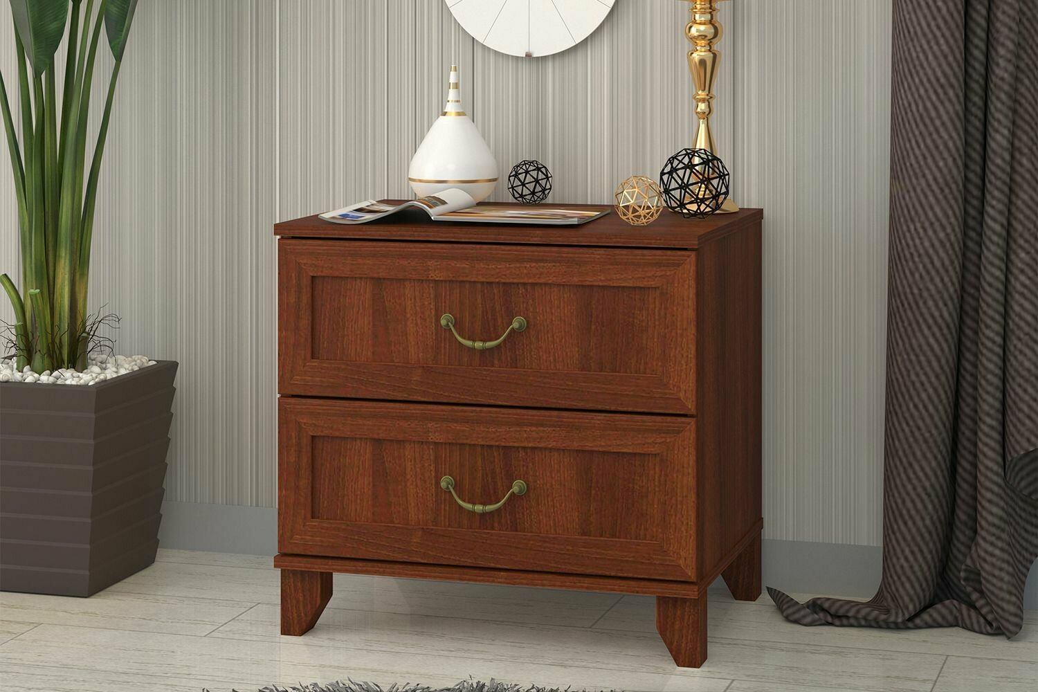 Комод Ренди 15М 60х40х60 ноче мария луиза, рамка квадро МДФ, ножка №3