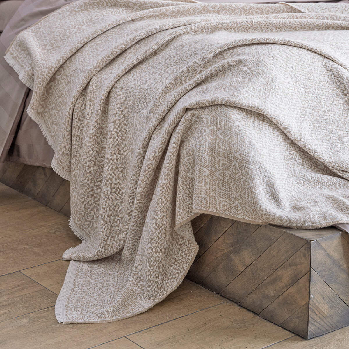 Hygge плед экрю, размер 140 x 190 см