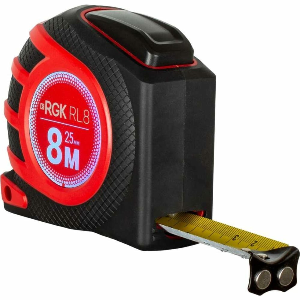 Измерительная рулетка RGK rl8 с поверкой 755979, для замера во время проведения ремонтных работ, длиной