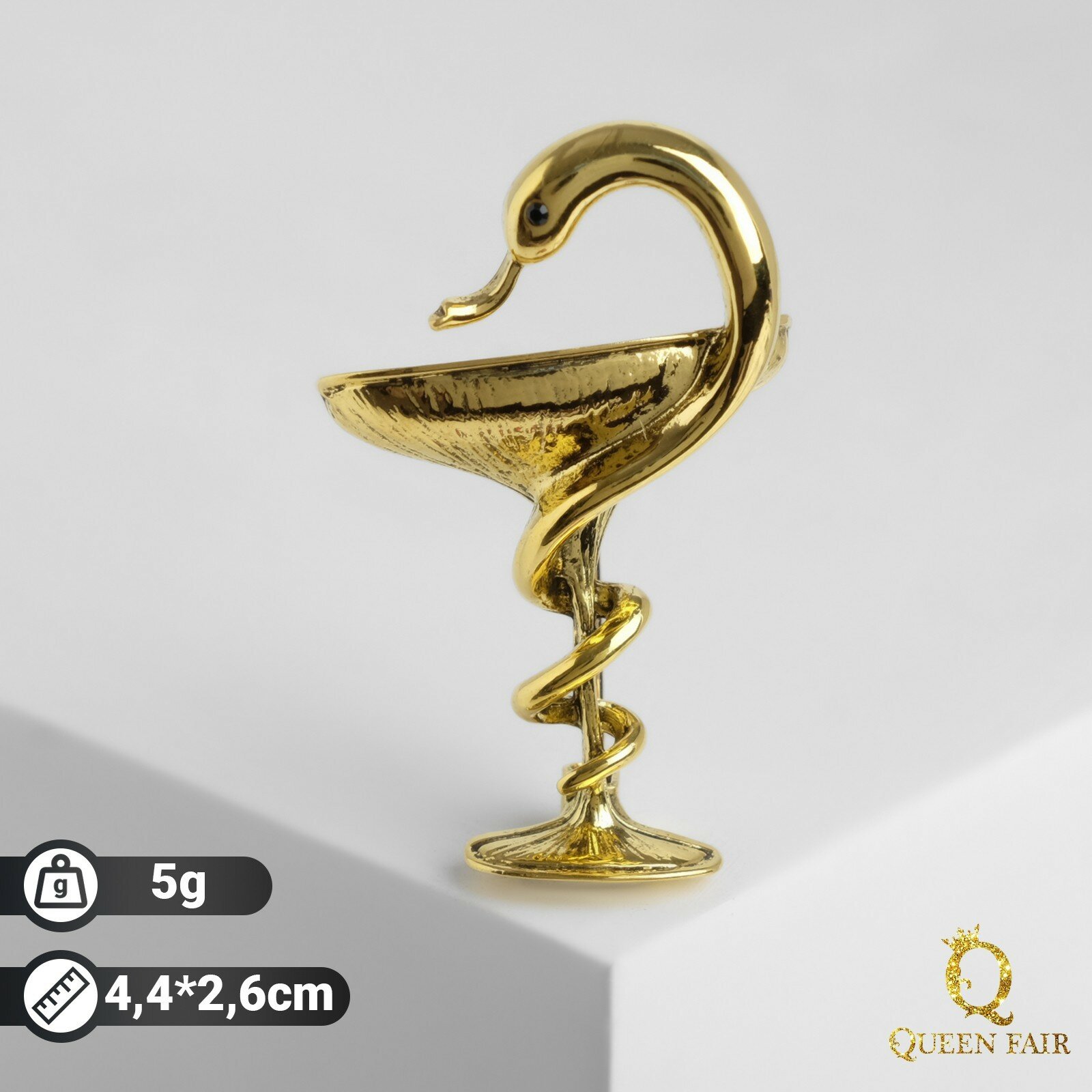 Брошь, стразы