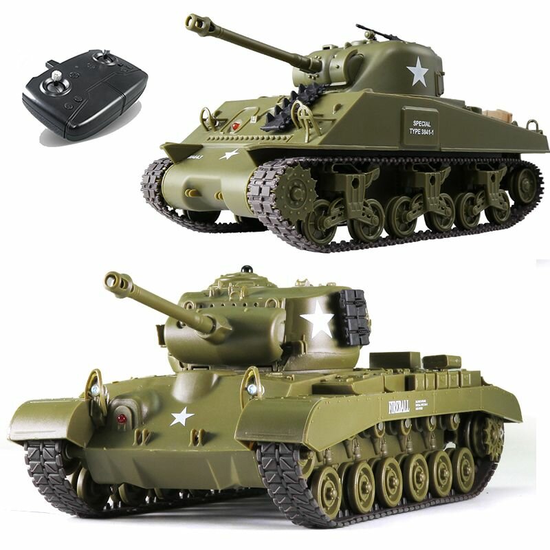 Радиоуправляемый танк Heng Long Sherman vs Pershing M26 1/30 HL3841-10