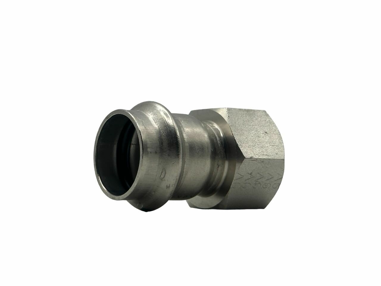 Пресс - муфта переходная с ВР Sanpress Inox, VIEGA арт. 2312, нержавеющая сталь, 35 мм х 1 1/4"