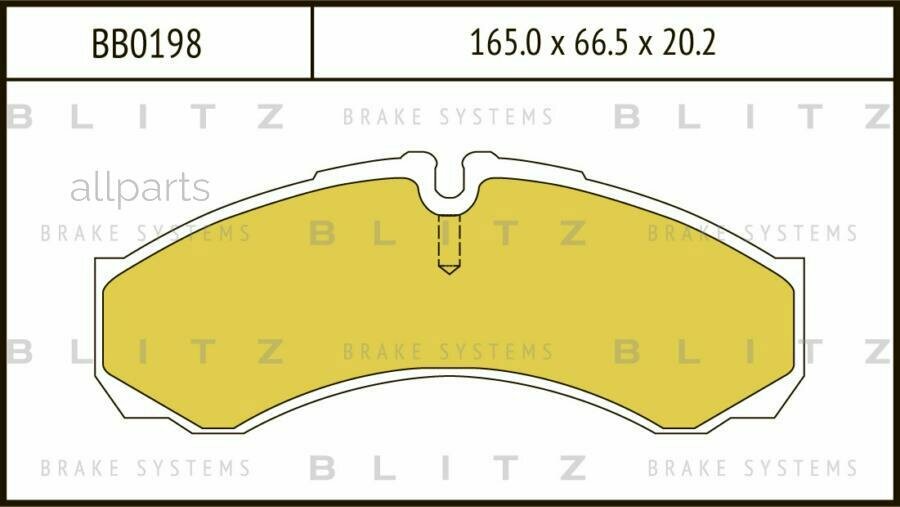 BLITZ BB0198 Колодки тормозные дисковые передние