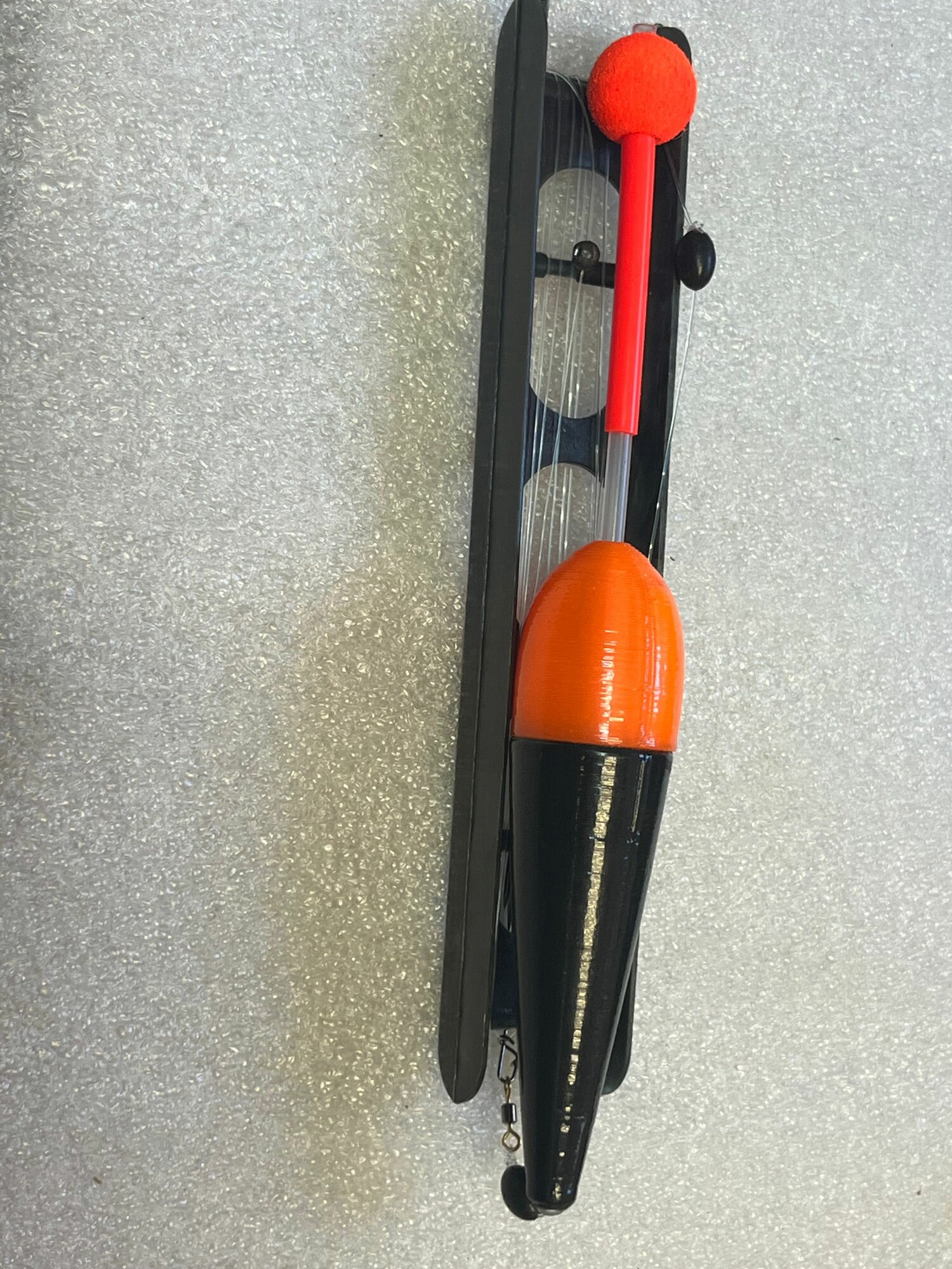 Готовый монтаж Бомбарда-поплавок в сборе. 10 гр оранжевый