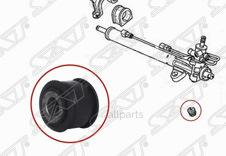 SAT ST-53685-SHJ-A02B Сайлентблок рулевой рейки Acura MDX 06-13 / Honda Odyssey 06-10