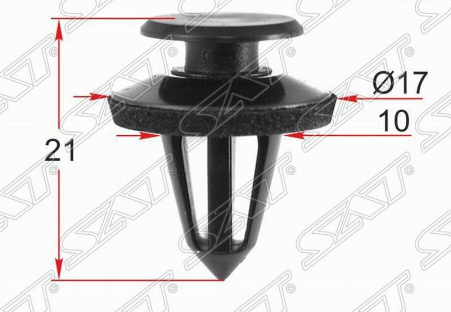 SAT ST-M12469 Клипса обшивки двери CITROEN/PEUGEOT/FIAT (Продажа по 10шт)