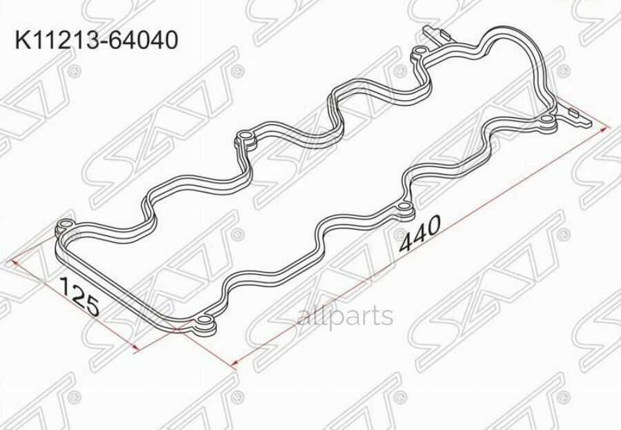 SAT K11213-64040 Прокладка клапанной крышки TY 1-2C# -93