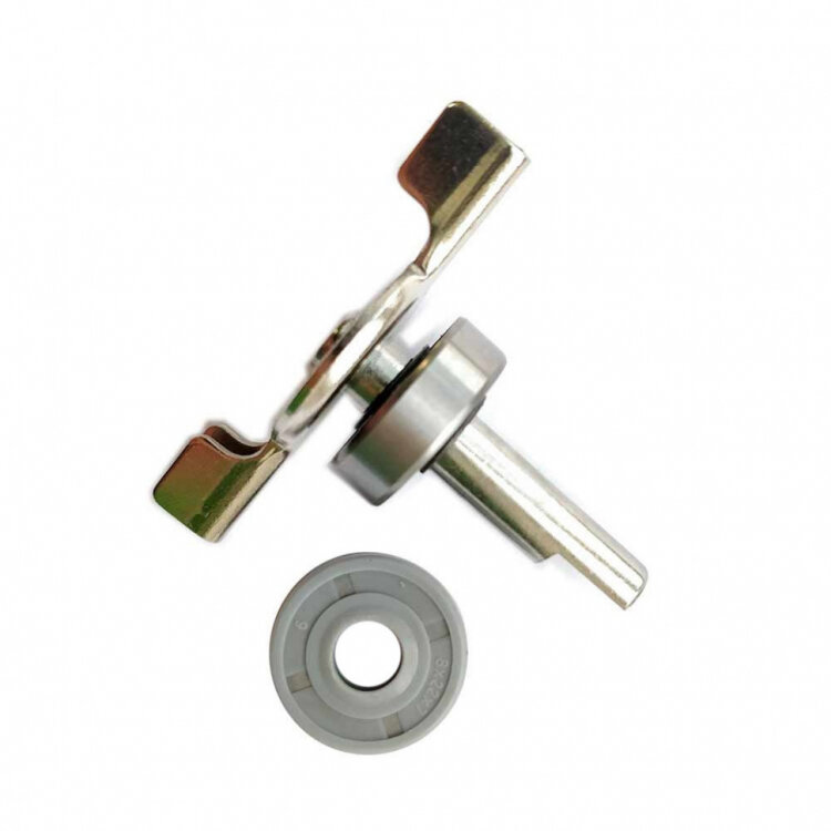 Набор 2 шт Шток привода ведра хлебопечки LG в сборе с подшипником 608ZZ и сальником 8х22х7мм, шток 43мм, KMb1056