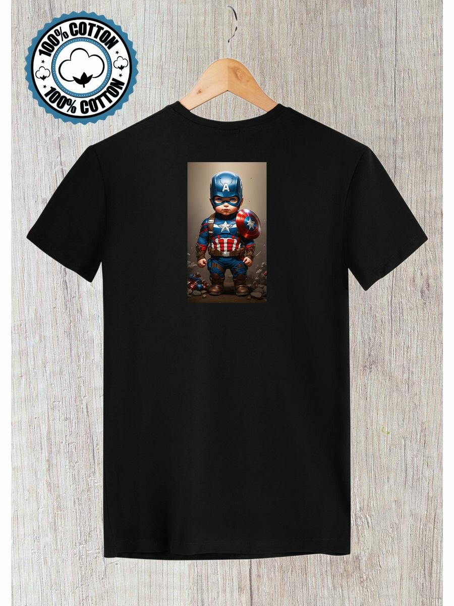 Футболка супергерой капитан америка ребенок