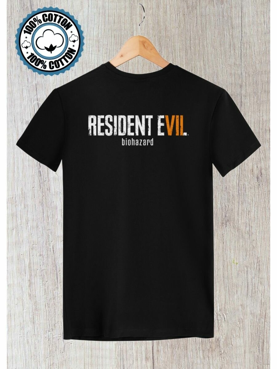 Футболка надпись resident evil резидент евил