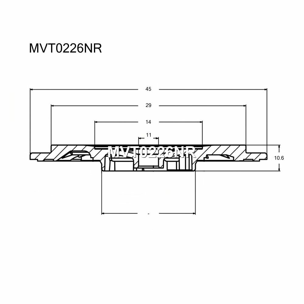 Задняя пластина турбокомпрессора Krauf MVT0226NR