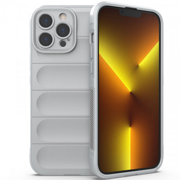 Flex Silicone Противоударный чехол для iPhone 13 Pro Max с защитой камеры и микрофиброй