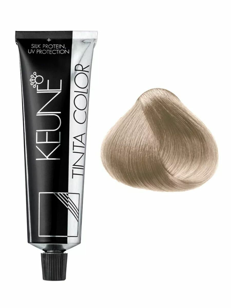 Keune Tinta Color - 9.1 Очень Светлый Пепельный Блонд Стойкая краска для волос