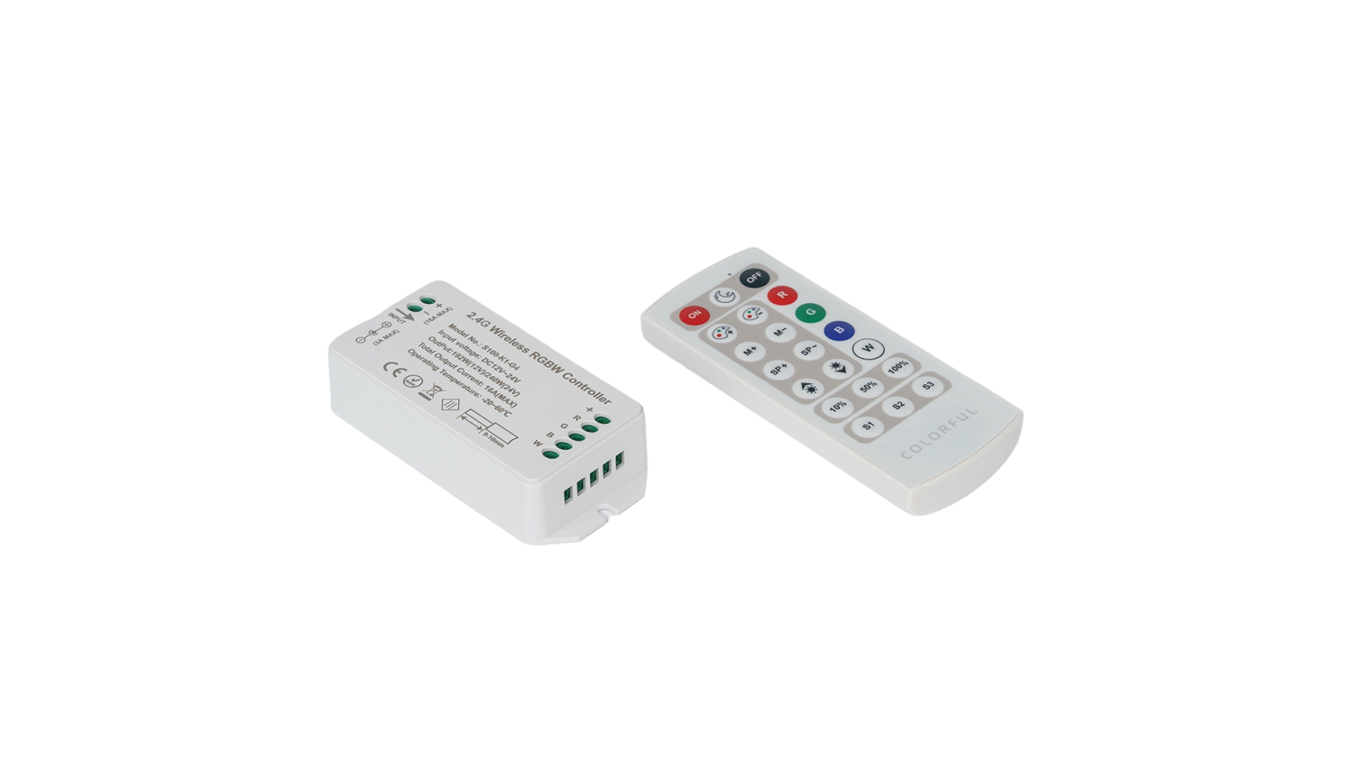 Лампы светодиодные SWG Контроллер RGBW, 2.4G с пультом, 21 кноп, DC12/24V,
