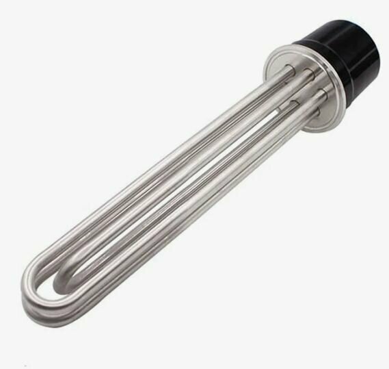 ТЭН 12 кВт. под кламп 2 дюйма для самогонного аппарата, дистиллятора. Нержавеющая сталь AISI 304
