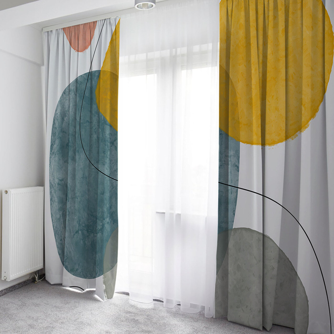 Шторы (фотошторы) из габардина, 290х230 см, Good Room