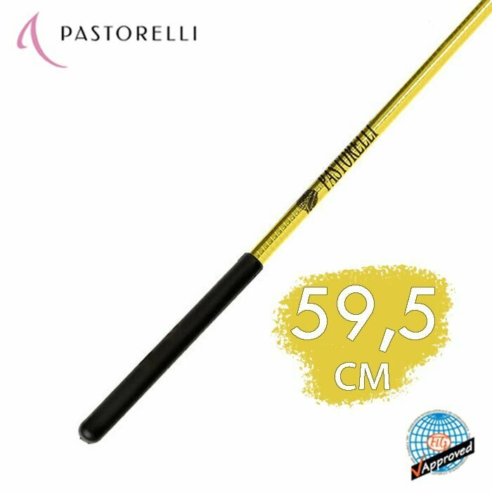 Палочка PASTORELLI Mirror 59,50см. 02716 Золотой с черным грифом FIG