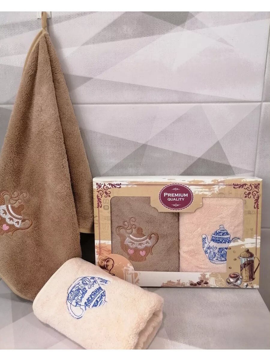 Комплект полотенец "Чайники" 2пр: 35х75