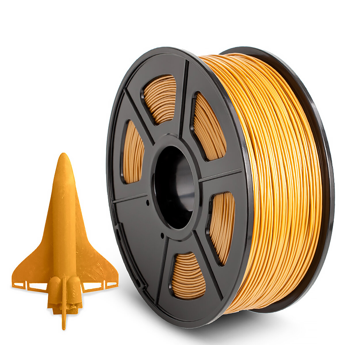 Филамент NVPRINT ABS Gold для 3D печати диаметр 1.75мм длина 330 метров масса 1 кг