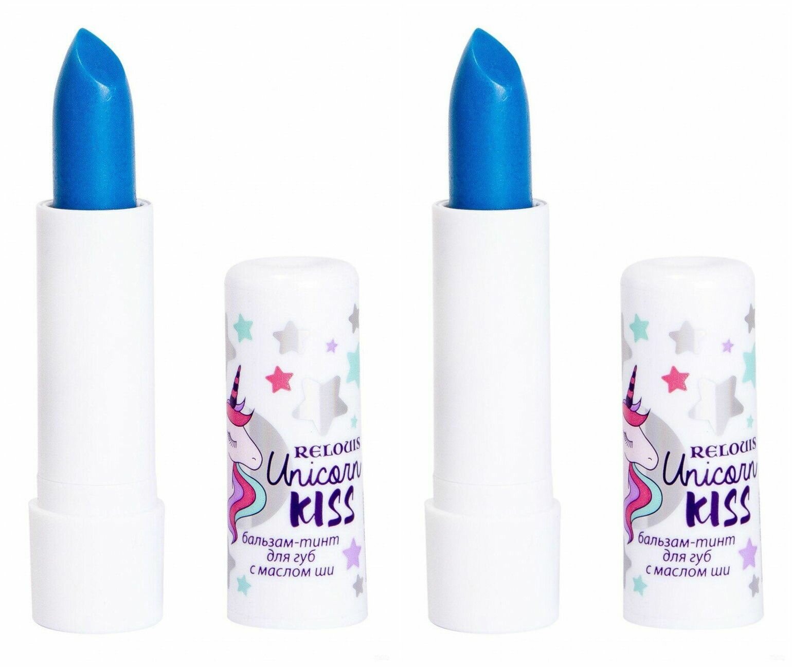 RELOUIS, Бальзам-тинт для губ Unicorn kiss, 2 шт