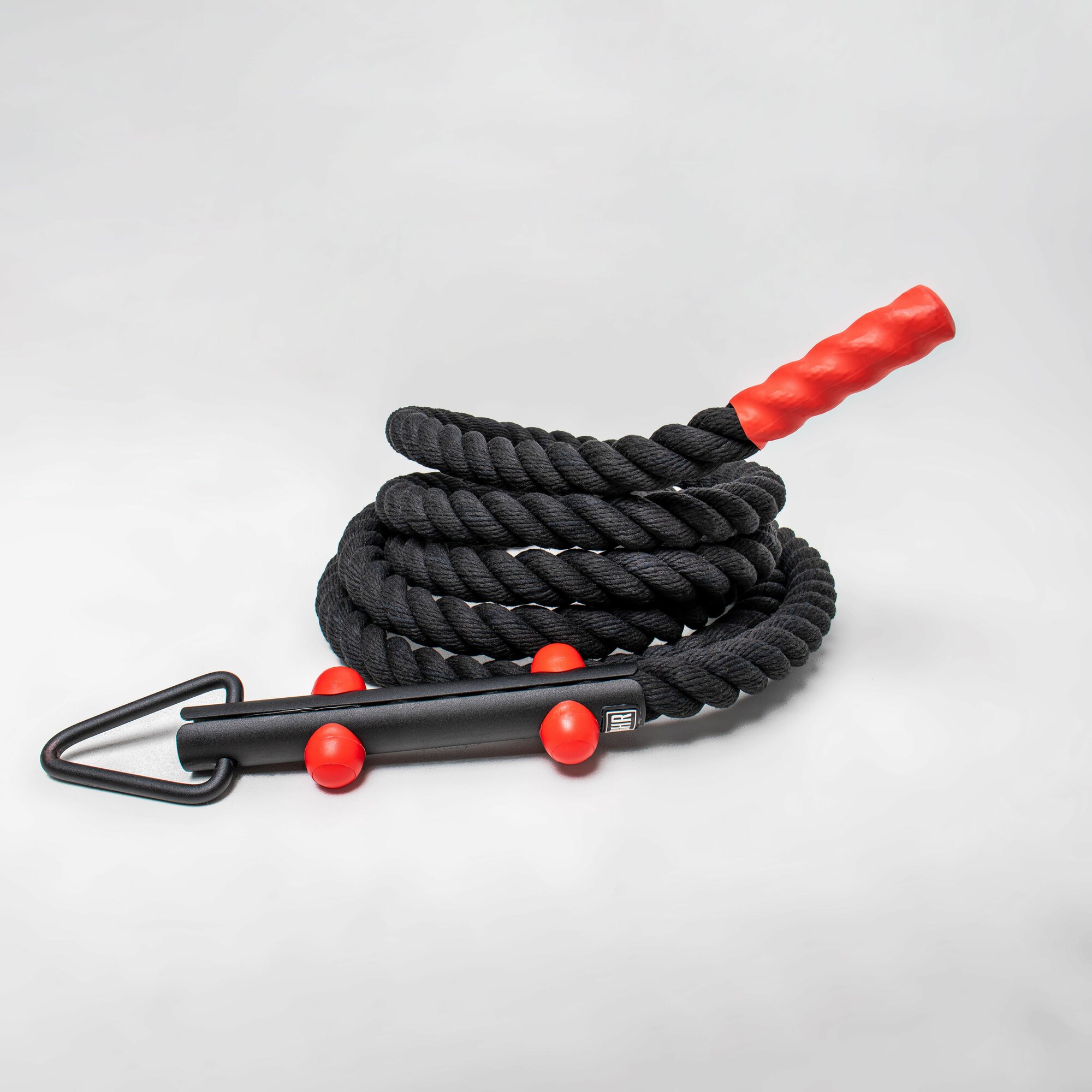 Канат для лазания 4 м 50 мм х/б чёрный с красными заглушками