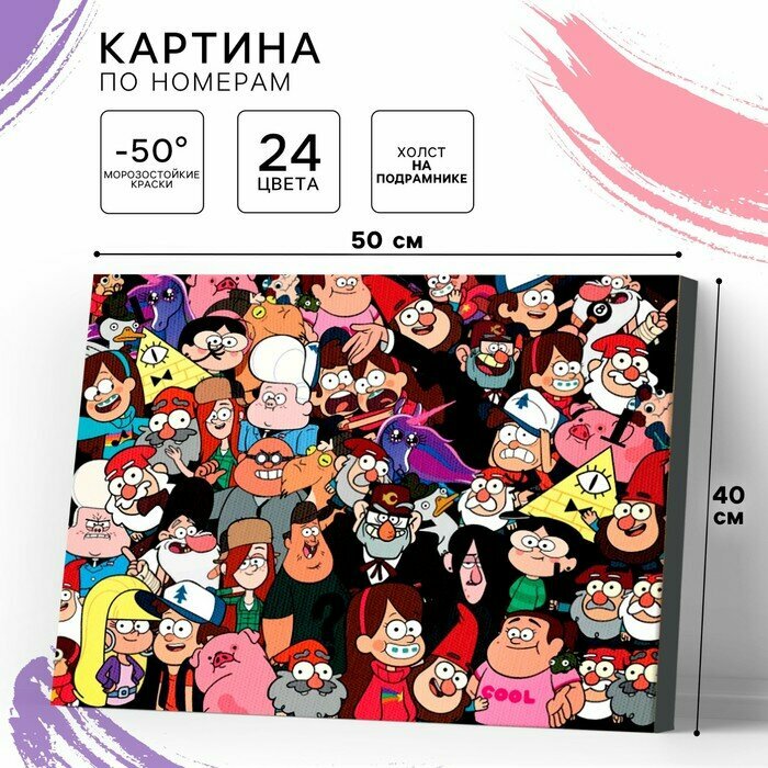 Картина по номерам на холсте с подрамником «Большой мир», 40×50 см