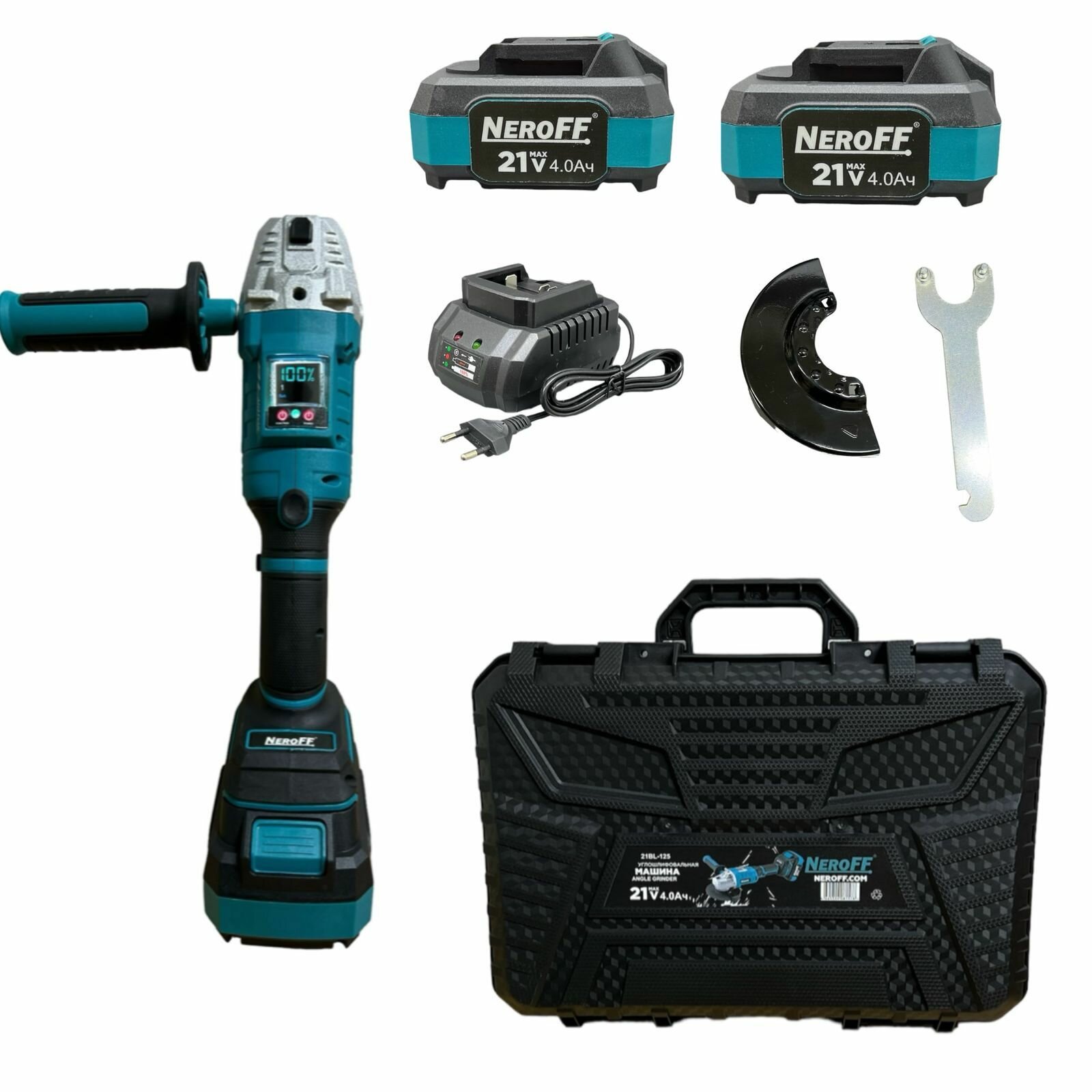 Ушм бесщёточная аккумуляторная NeroFF 21BL-125