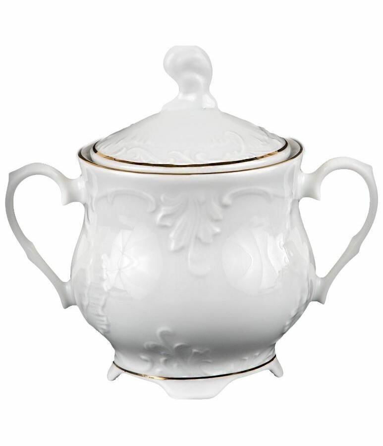 Сахарница 250 мл Rococo, декор "Отводка золото" 1 шт.
