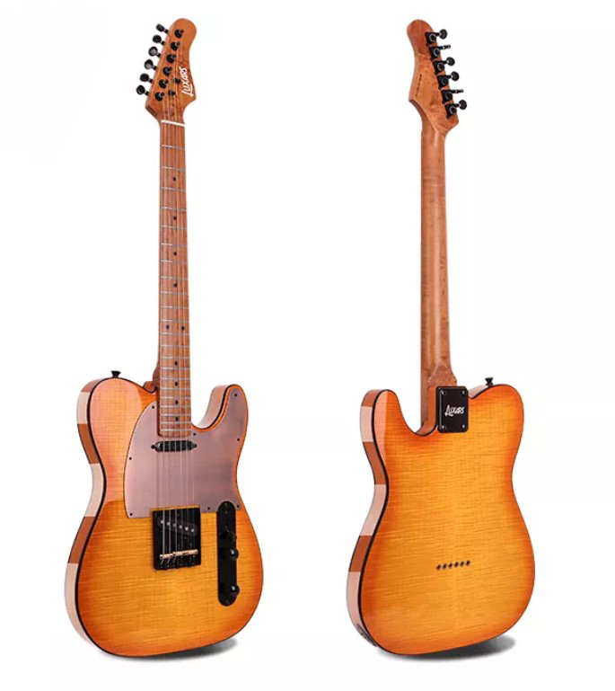 Электрогитара Smiger S-G27-HB, огненный клён, гриф печёный клён, металлическая накладка