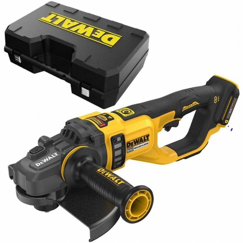 Аккумуляторная бесщеточная угловая шлифмашина DEWALT FLEXVOLT, 54 В, 230 мм, 6000 об/мин, без АКБ и ЗУ, в кейсе, DCG460NK-XJ