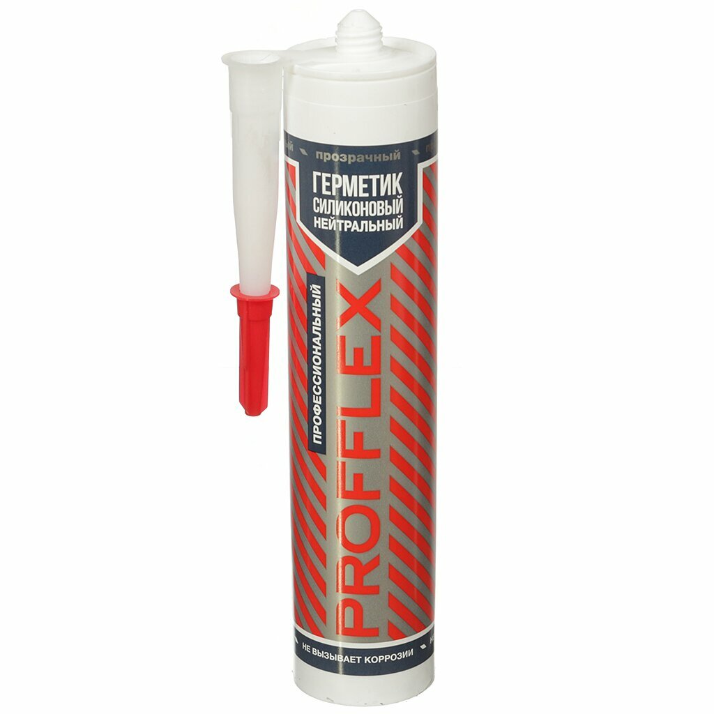 Герметик силиконовый нейтральный прозрачный PROFFLEX