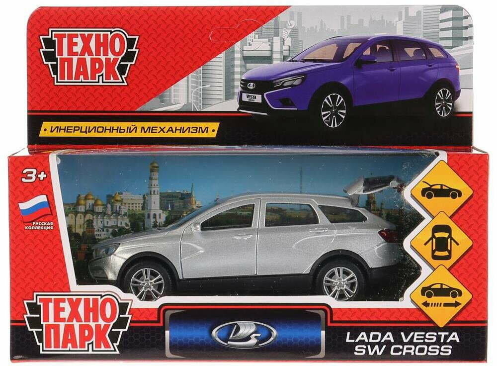 Машина "Lada Vesta SW Cross Спорт" 12 см металлич. инерционн.
