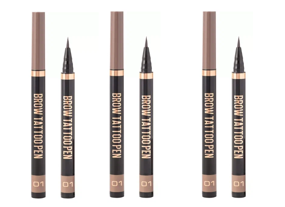 Стойкий лайнер для бровей Stellary Brow tattoo pen, тон 01 Blond, 0,7 мл 3 шт
