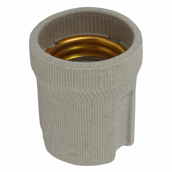 Патрон Е27 подвесной, керамика, белый, ЭРА