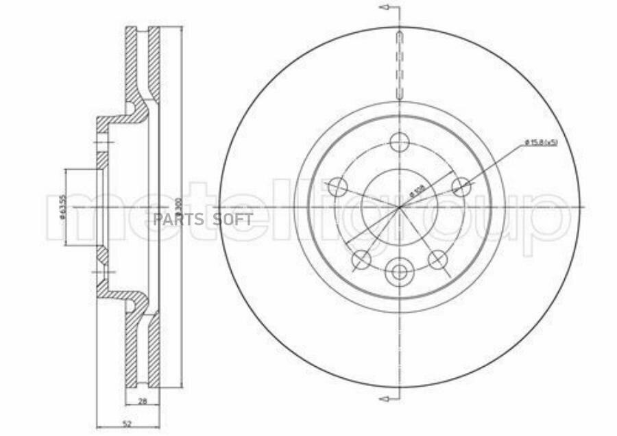 METELLI 23-0896C Диск тормозной Metelli ()